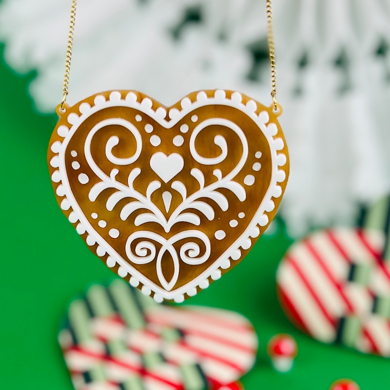 Gingerbread Heart - Etsy