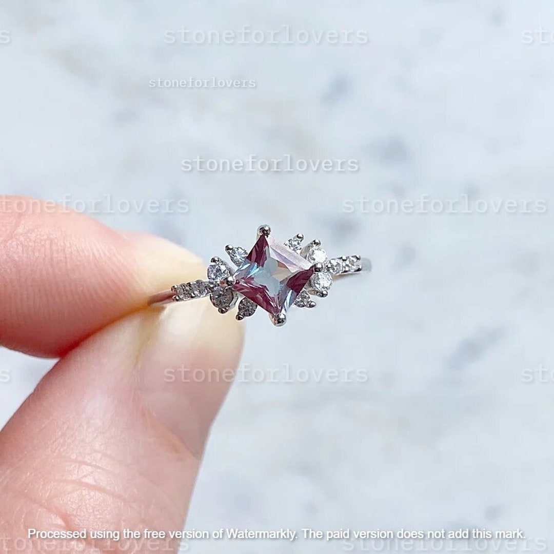 Beautiful Handmade Alexandrite Stone Unisex Ring/solid Silver 925 ...