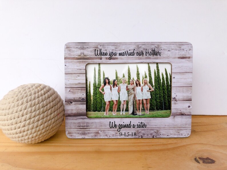 Sister in Law Frame Maid of Honor Frame Gift Bridesmaid Gift | Etsy