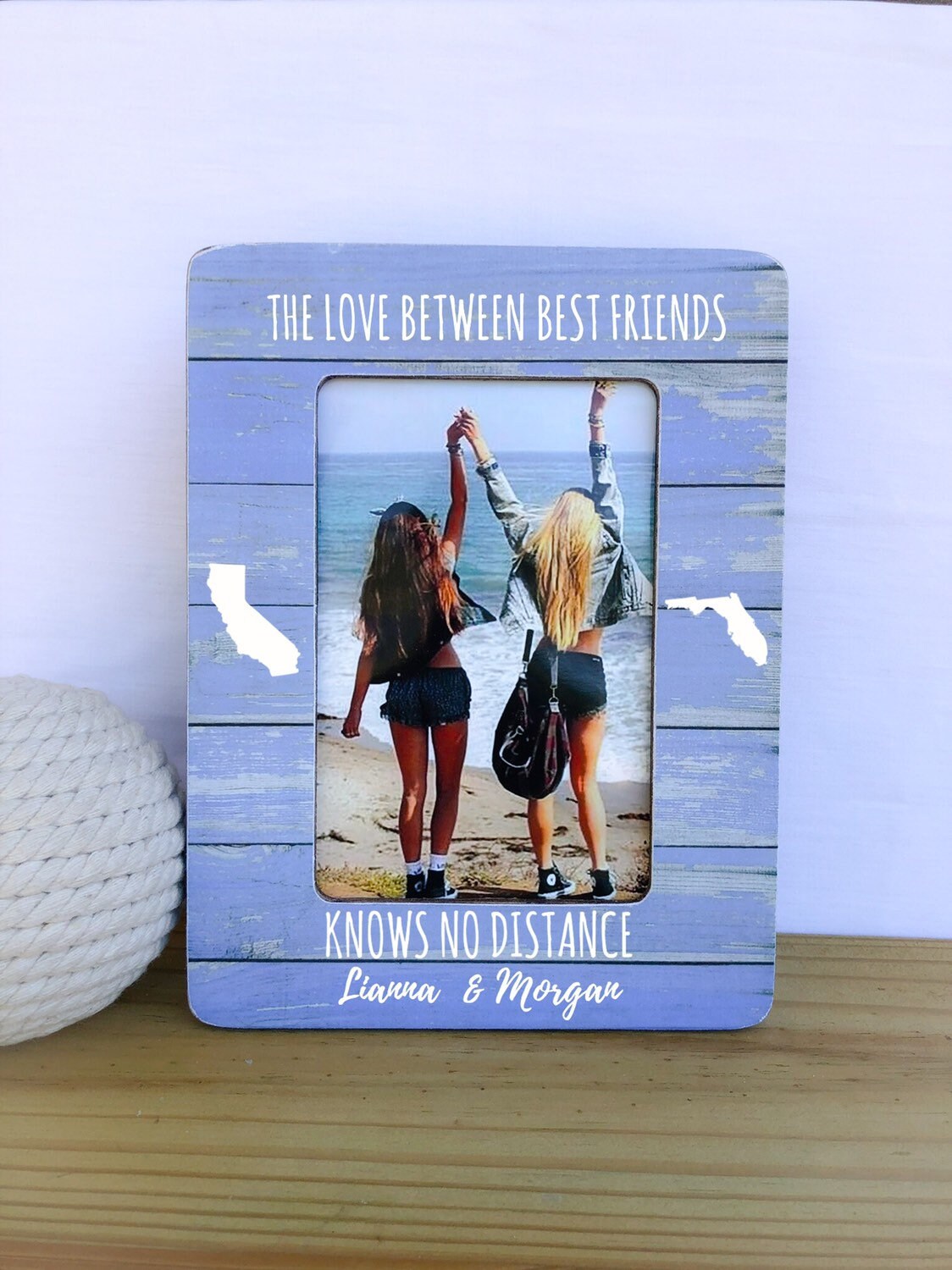 Long Distance Friendship GIFT Personalized Frame the Love - Etsy