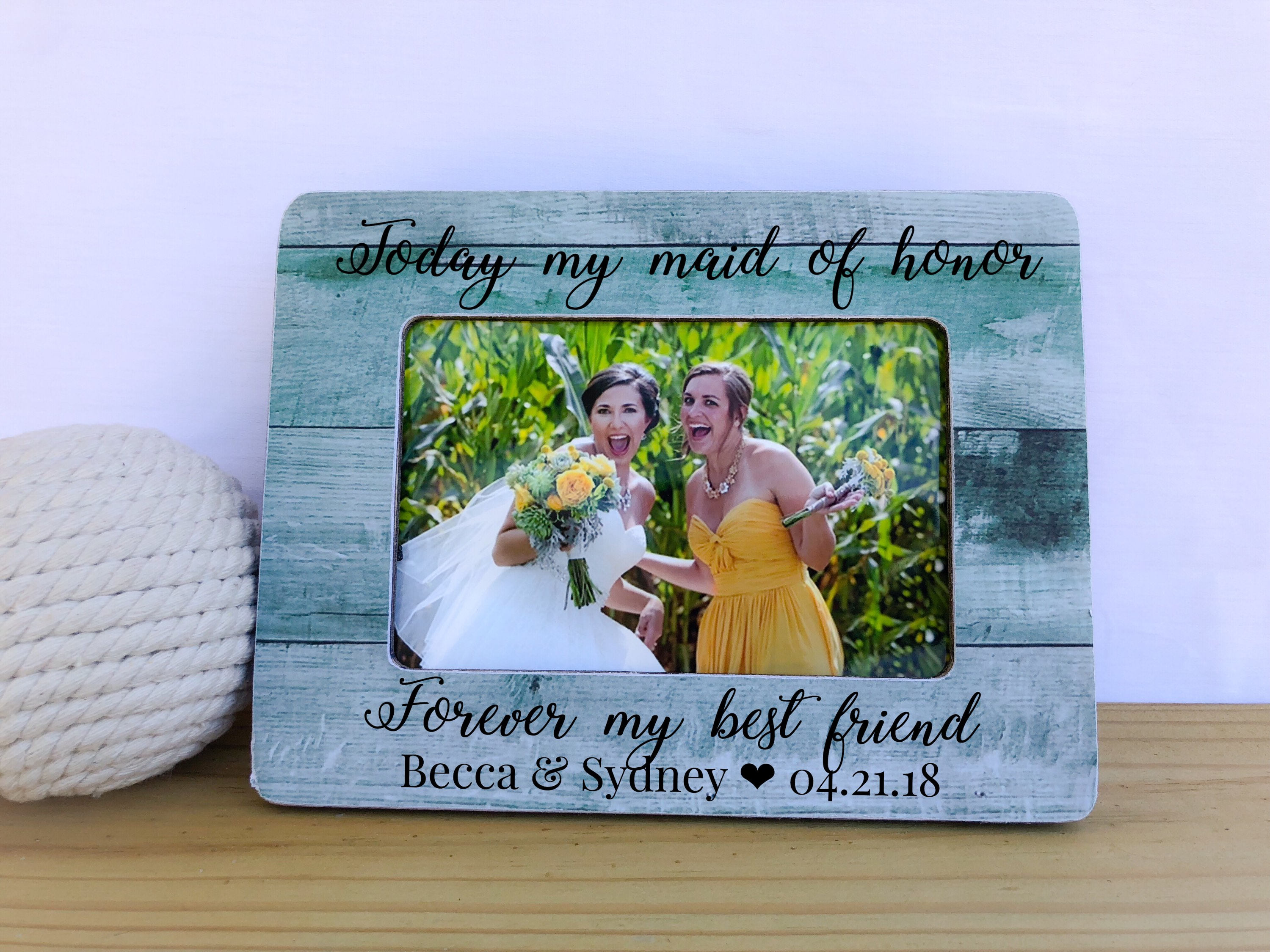 Maid of Honor Frame Maid of Honor Gift Sister in Law Gift. - Etsy