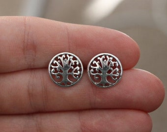 Tree of Life Stud Earrings - Etsy