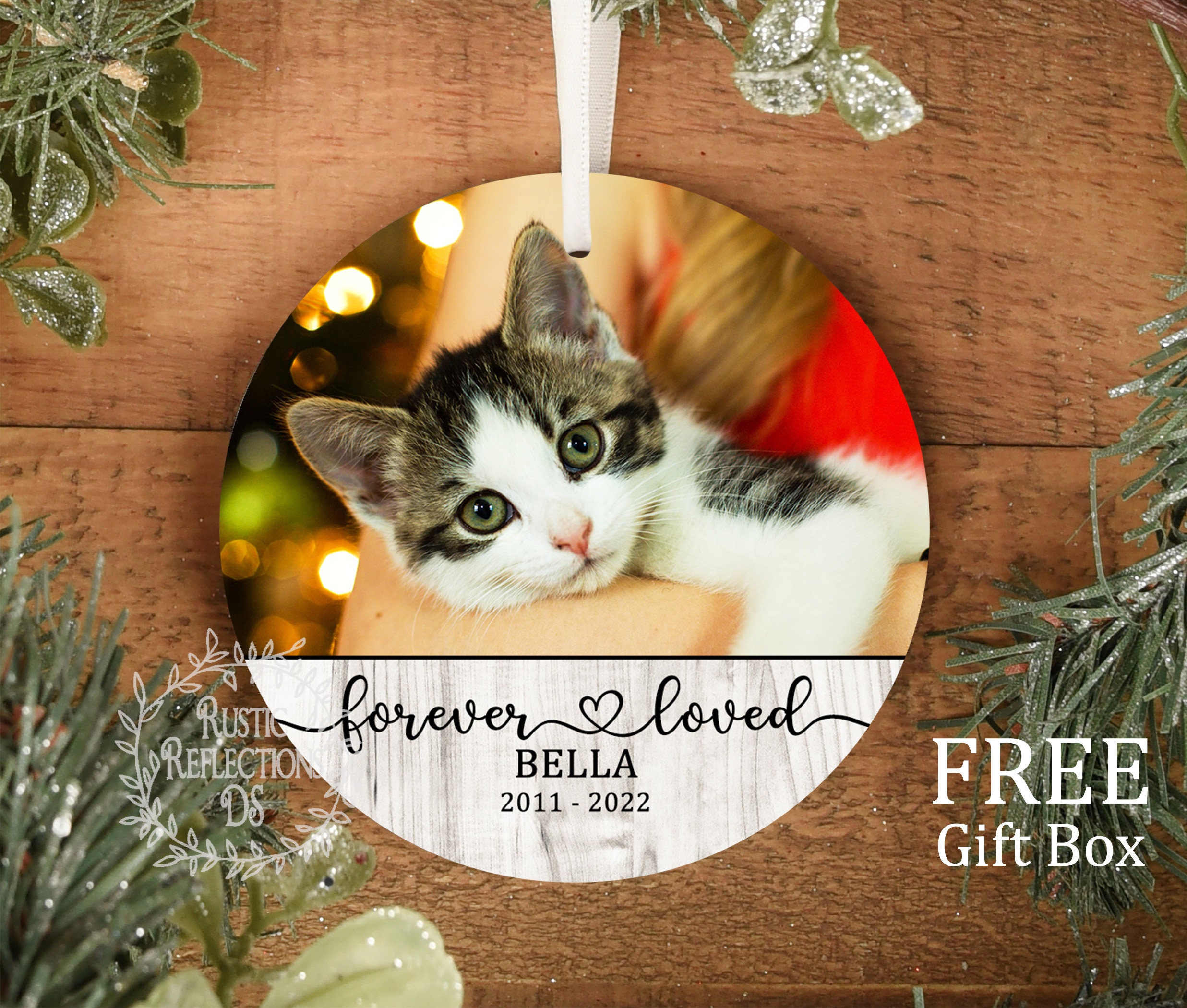 Custom Porcelain Cat Ornament Personalized Cat Photo Gift - Etsy