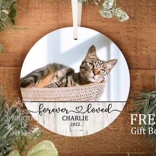 Custom Porcelain Cat Ornament Personalized Cat Photo Gift - Etsy