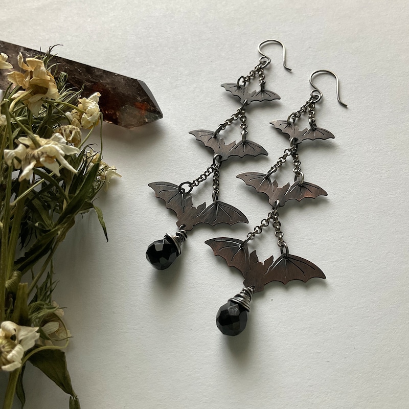 Bat Earring - Etsy