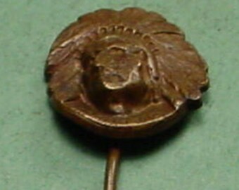 Indian chief pin | Etsy