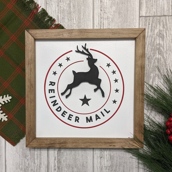 Reindeer Sign - Etsy