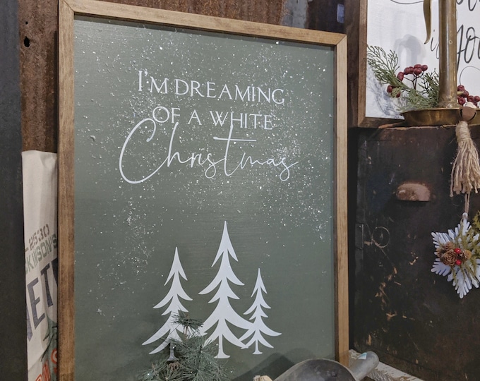 Holiday Wood Signs, White Christmas Wood Sign, Farmhouse Holiday Decor ...