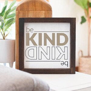 Be Kind Sign, Small Be Kind Sign, Inspirational Wood Signs, Signs for ...