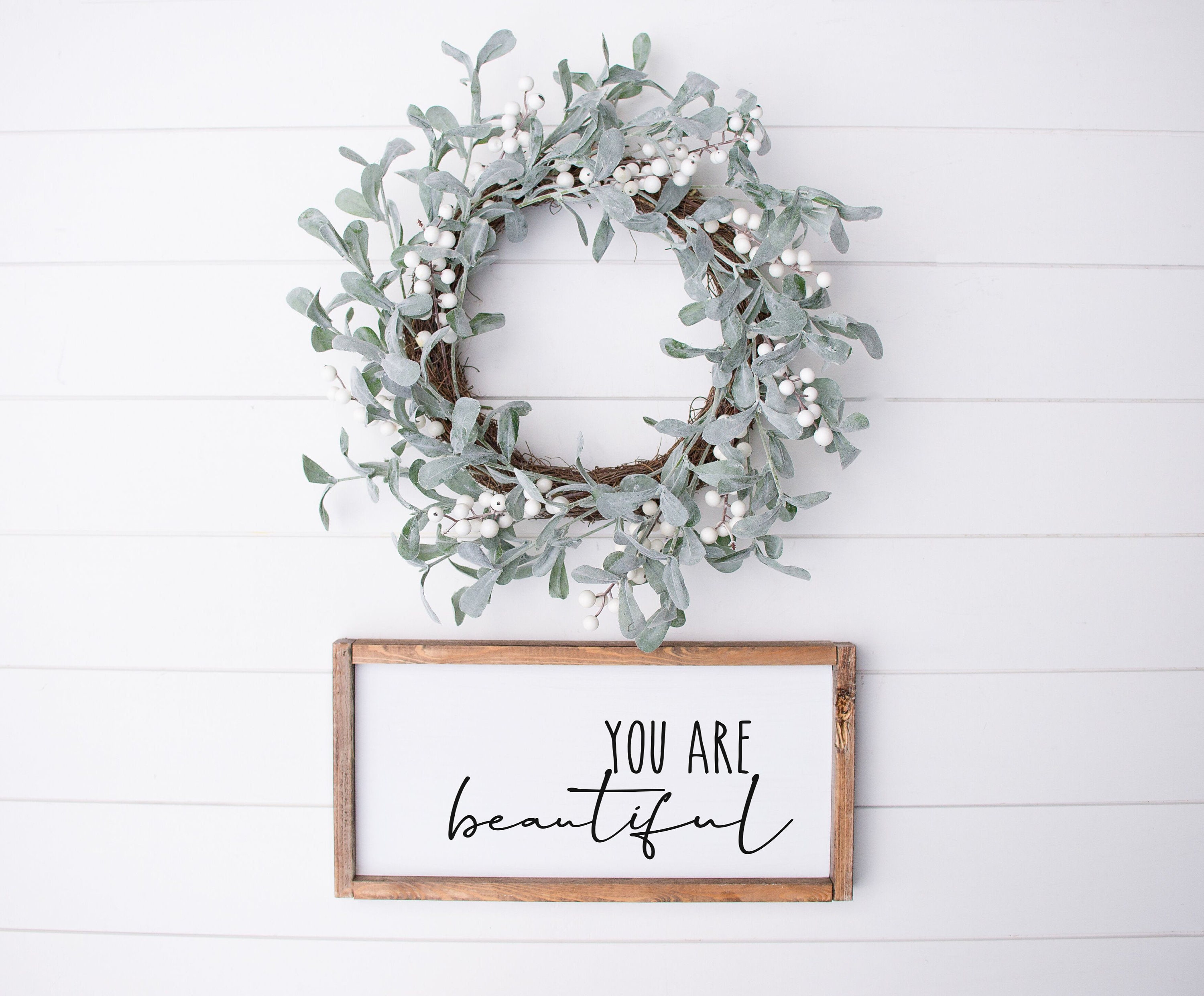 You Are Beautiful Sign You Are Sign Farmhouse Sign - Etsy