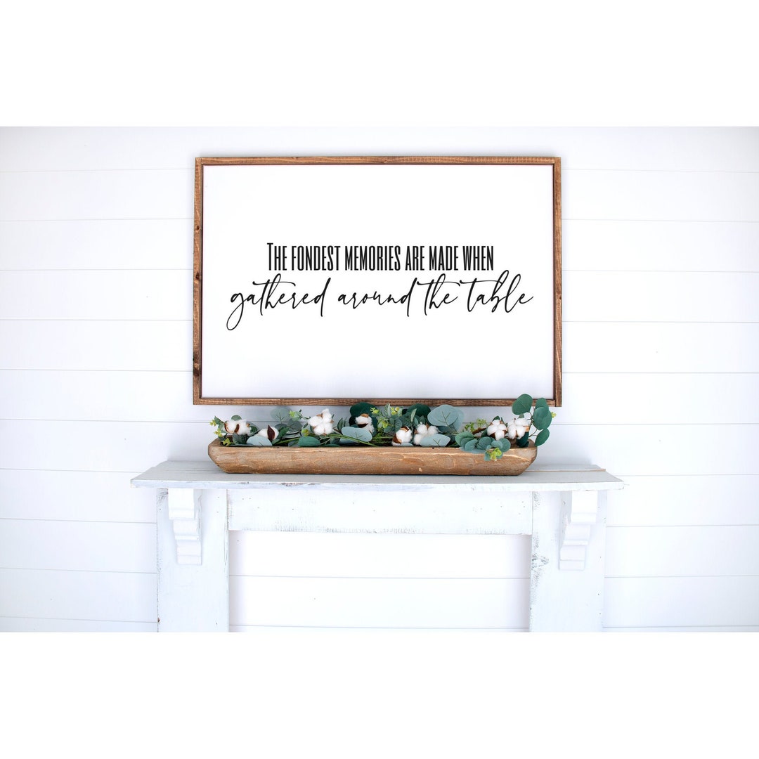 Large Dining Room Sign, Dining Room Sign Farmhouse, Gather Sign for ...