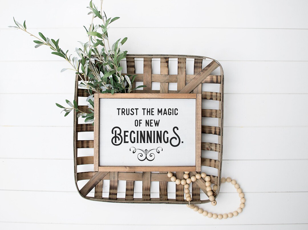 New Beginnings Gift, New Beginnings Sign, New Homeowner Gift, Beginning ...