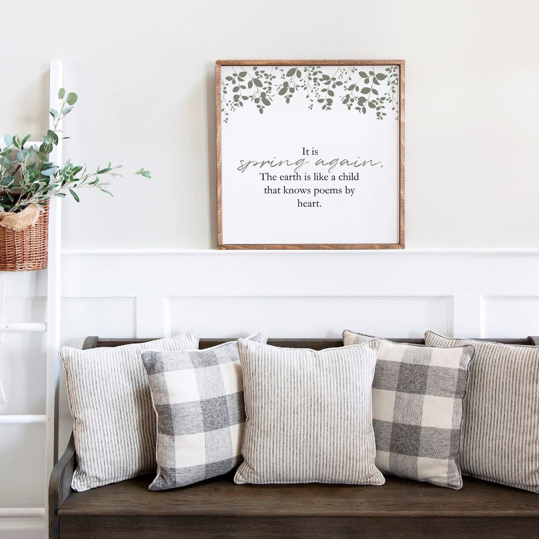 Spring Wooden Signs, Farmhouse Spring Sign, Wood Spring Sign, Signs for ...