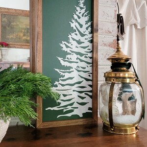 Textured Winter Tree Sign, Winter Tree Sign, Textured Wall Art, Winter ...