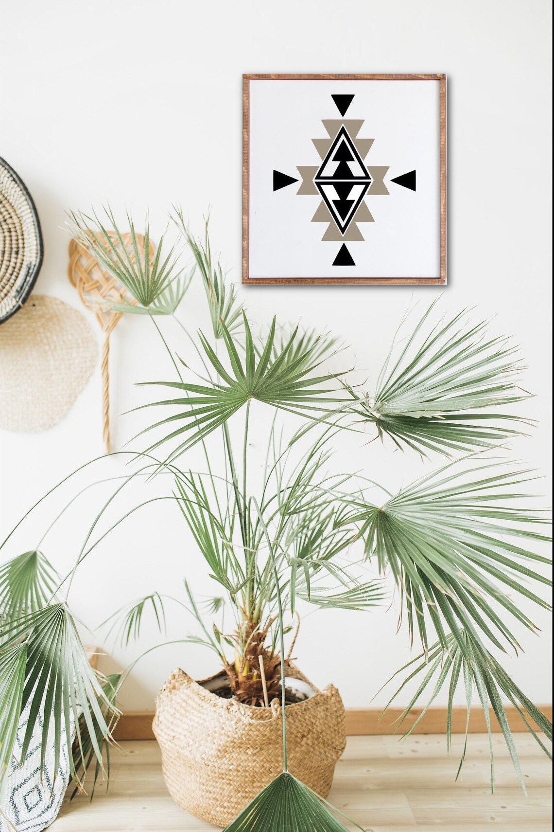 Boho Aztec Wall Art Aztec Print Wood Sign Bohemian Aztec - Etsy