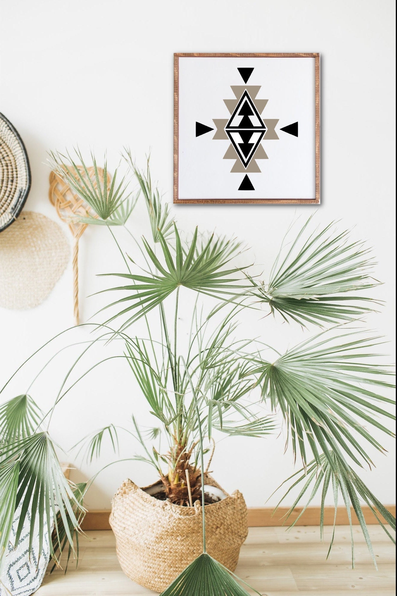 Boho Aztec Wall Art Aztec Print Wood Sign Bohemian Aztec - Etsy