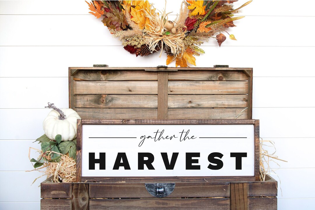 Fall Harvest Sign, Harvest Sign, Autumn Harvest Sign, Fall Wall Decor ...
