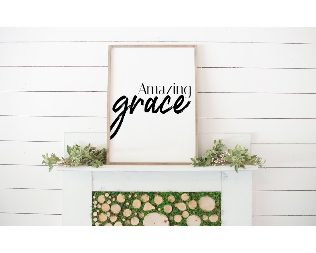 Hymn Wall Decor, Hymn Wall Art, Hymn Wood Decor, Amazing Grace Wall ...