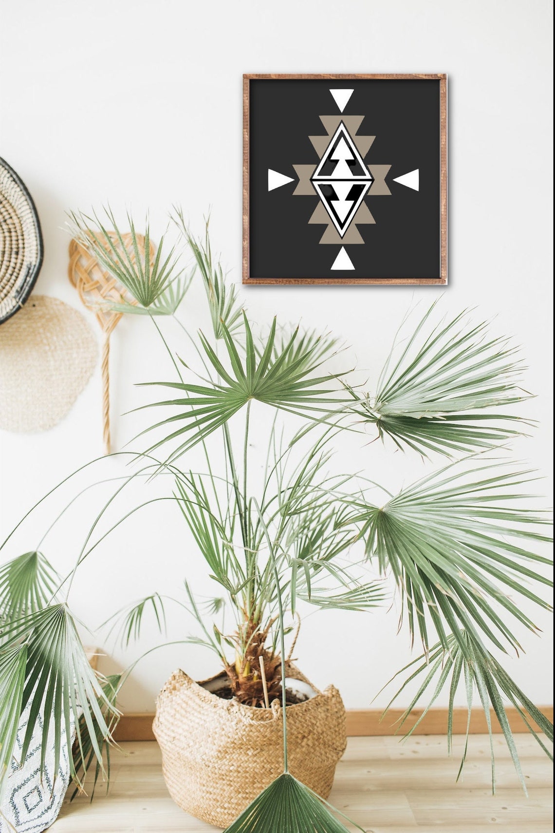 Boho Aztec Wall Art Aztec Print Wood Sign Bohemian Aztec - Etsy