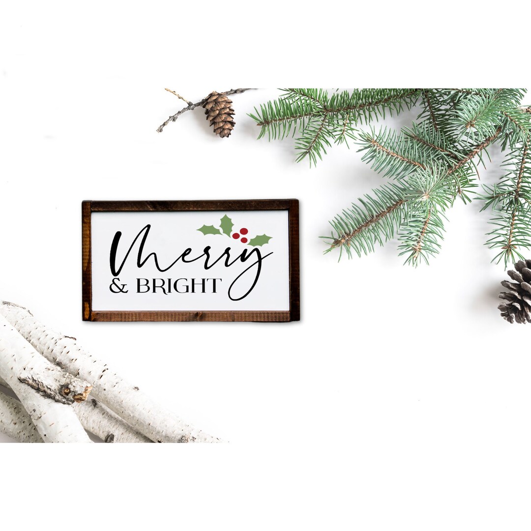 Small Christmas Signs,holiday Sign Wood, Holiday Decor Sign, Holiday ...
