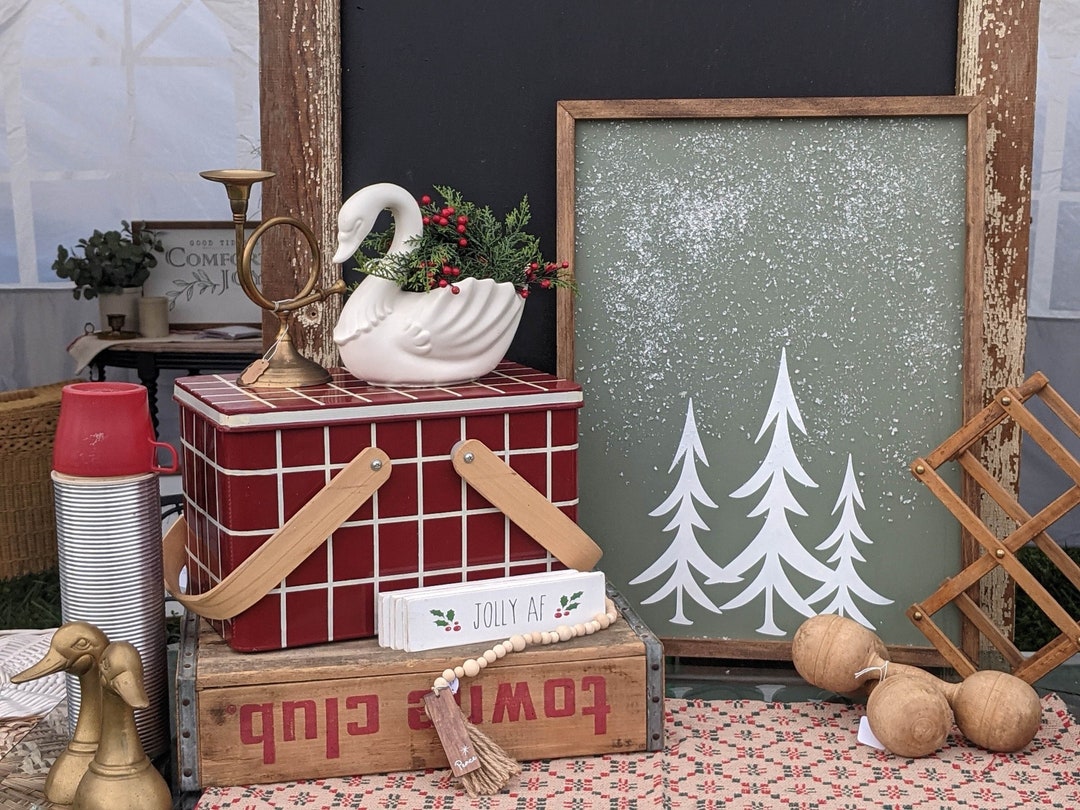 Christmas Tree Sign, Holiday Wood Signs, Farmhouse Holiday Signs, Tree ...