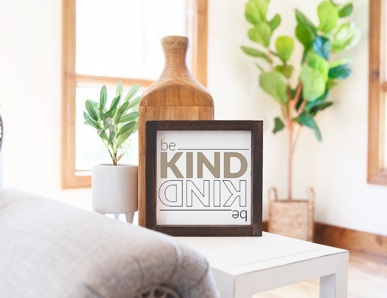 Be Kind Sign Small Be Kind Sign Inspirational Wood Signs - Etsy