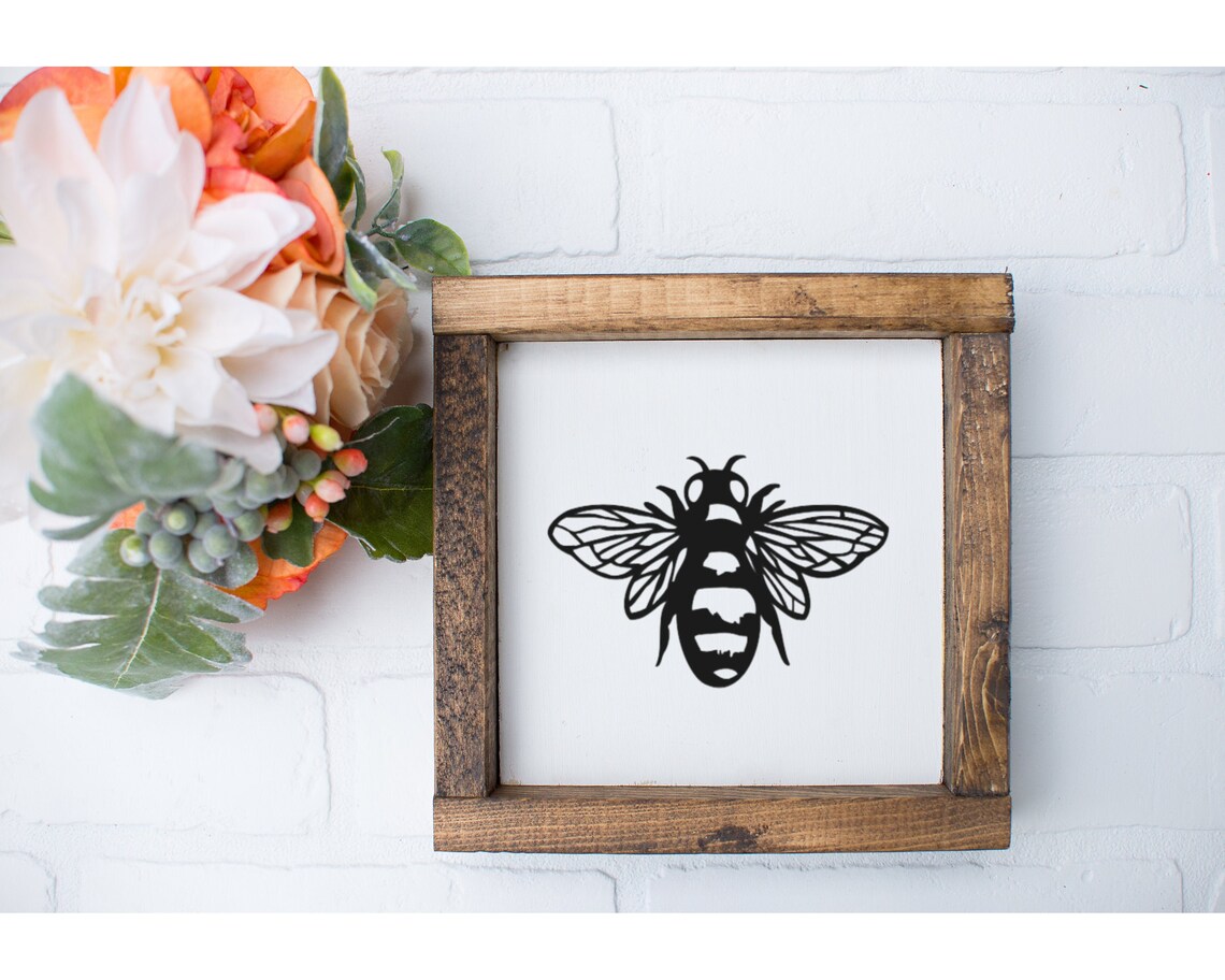 Bee Sign Decor Bee Home Decor Signs With Bees Bee Lover - Etsy