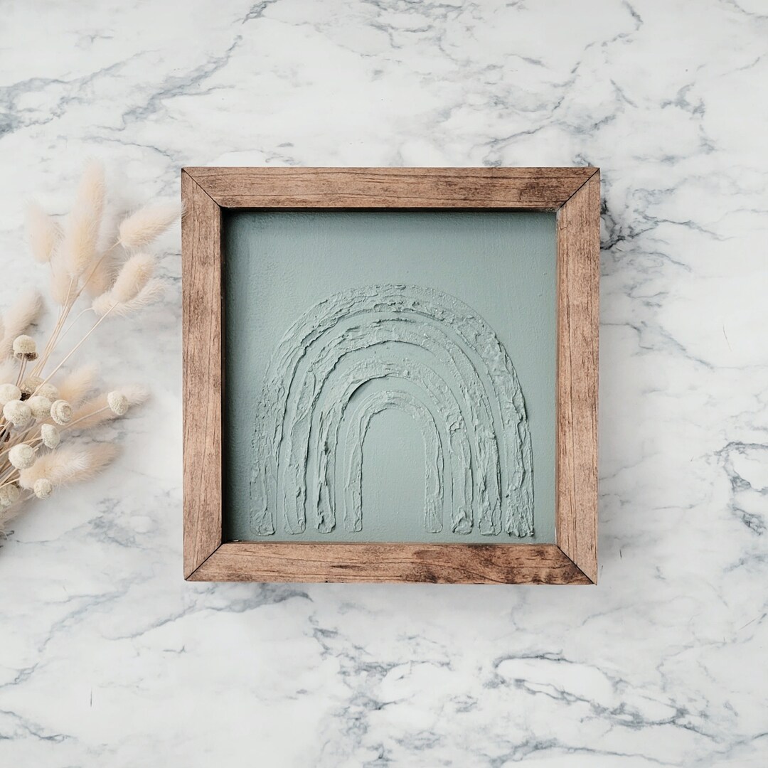 Boho Textured Rainbow Art, Boho Rainbow Art, Boho Rainbow Nursery Sign ...