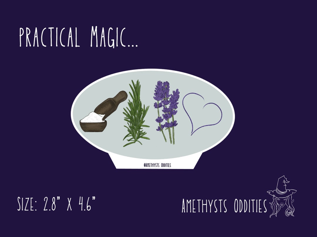 Practical Magic Salt Rosemary Lavender and Love Die Cut Sticker - Etsy