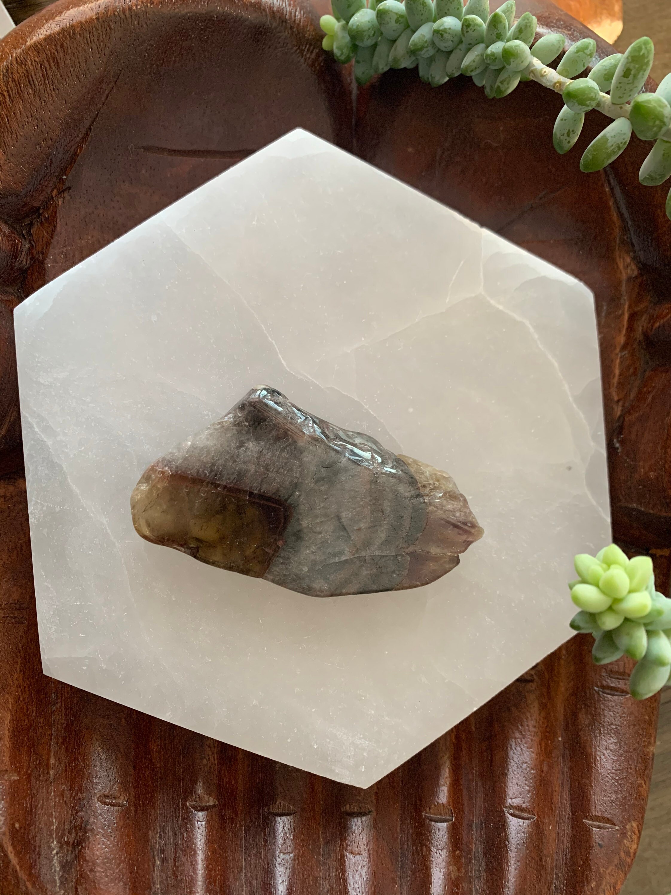 Polished Super Seven Crystal Aka Melodys Stone Slab - Etsy