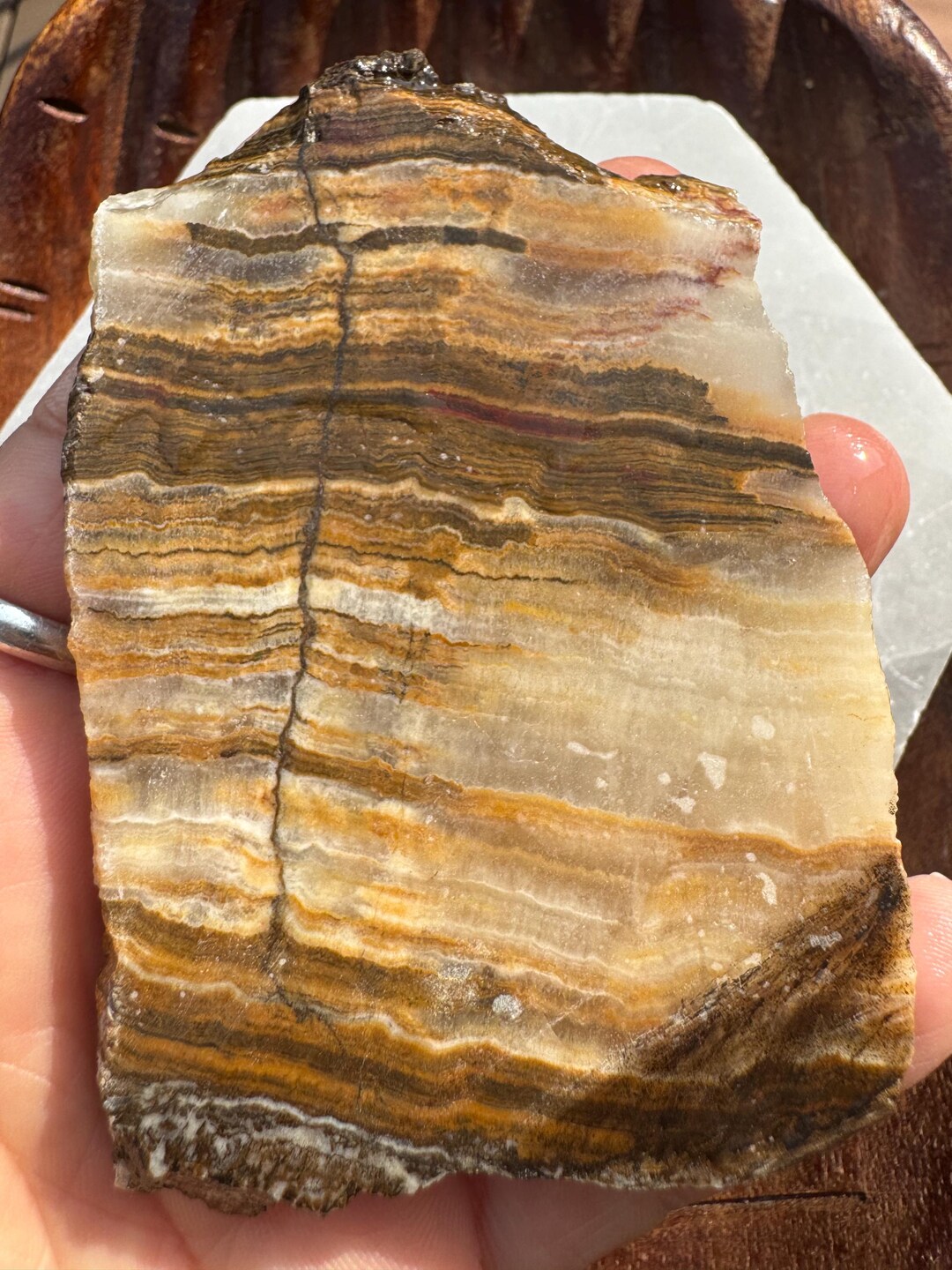 Banded Calcite Slab - Etsy