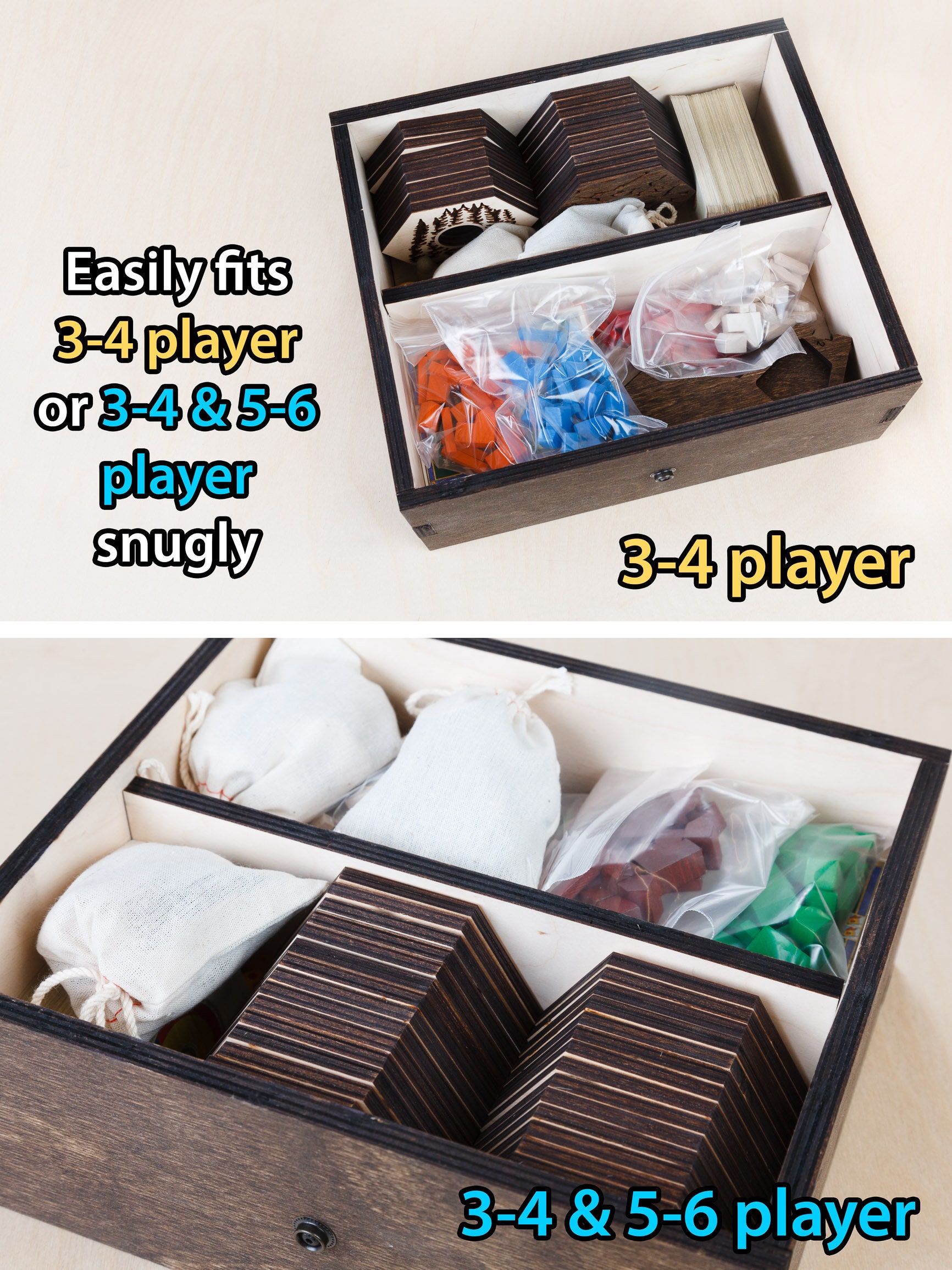 Box for Wood Game Board Brown - Etsy