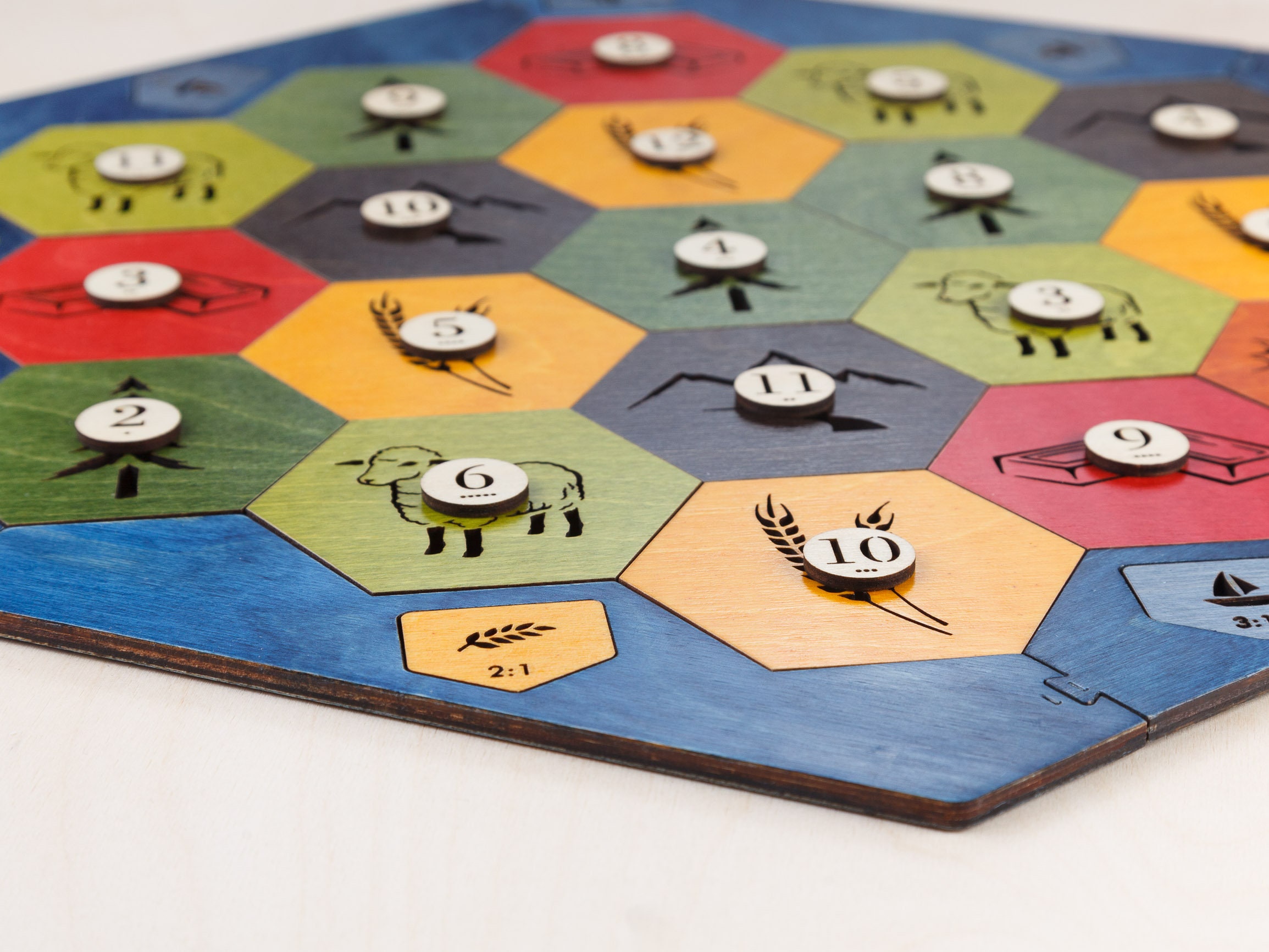 Wood Game Board | Essential Plus | 3-4 or 3-6 Player, Laser Cut ...