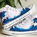 OCEAN WAVE Shoes / Big Wave Hand Painted Shoes / Japanese Art - Etsy