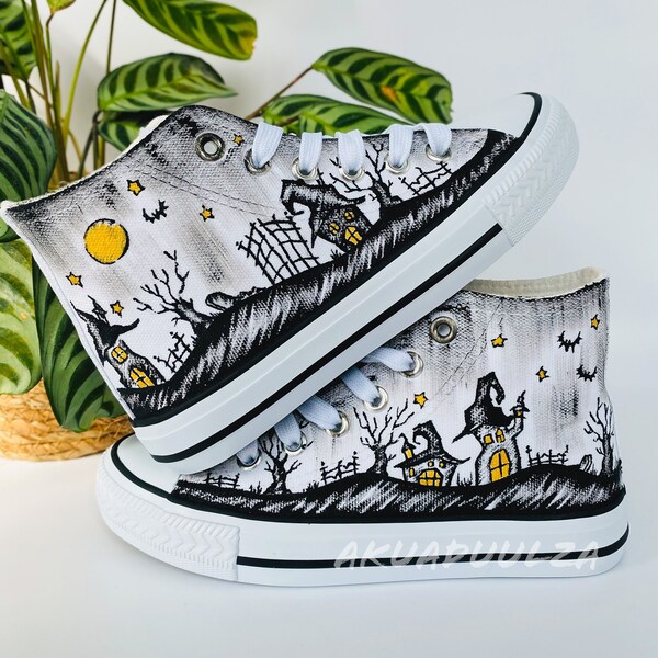 Hand Painted Shoes - Etsy
