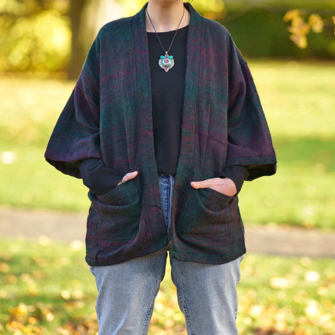 WINTER SPICE Yak Wool Kimono | Cosy Winter Oversized Haori | Unisex ...