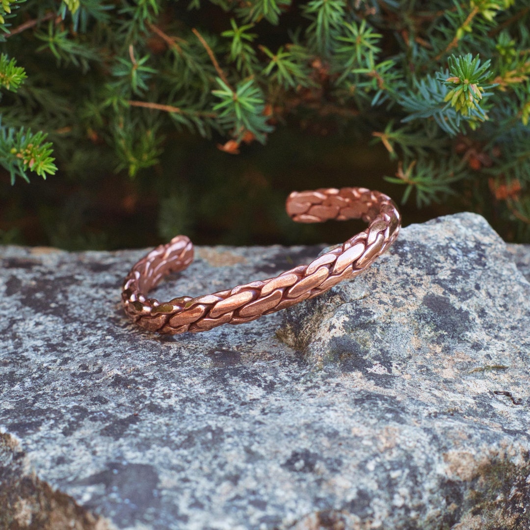 COPPER BRAIDED Bracelet | Handmade in Nepal | Pure Solid Copper ...