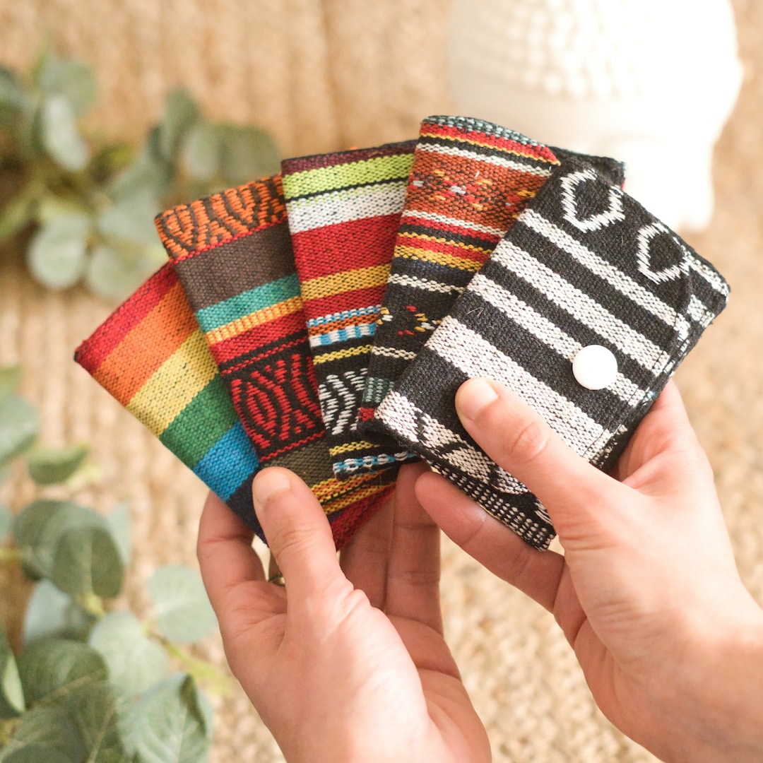HIPPIE CARD HOLDER | Colourful Eco Friendly Boho Wallet| Funky Cotton ...