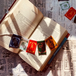 OM BOOKMARK Mini Prayer Flags Buddhist Flags Om Mani Padme Hum Reading ...