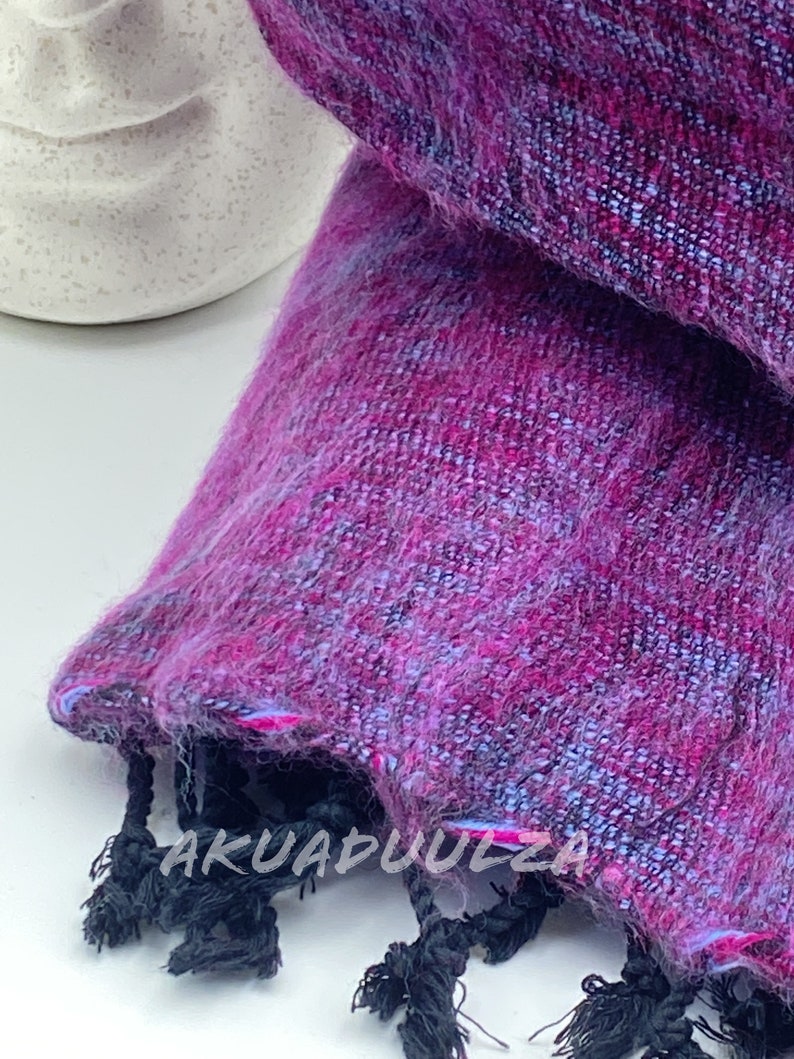 PASTEL PURPLE Yak Wool Nepalese Scarf / Himalayan Hand Loomed Shawl ...