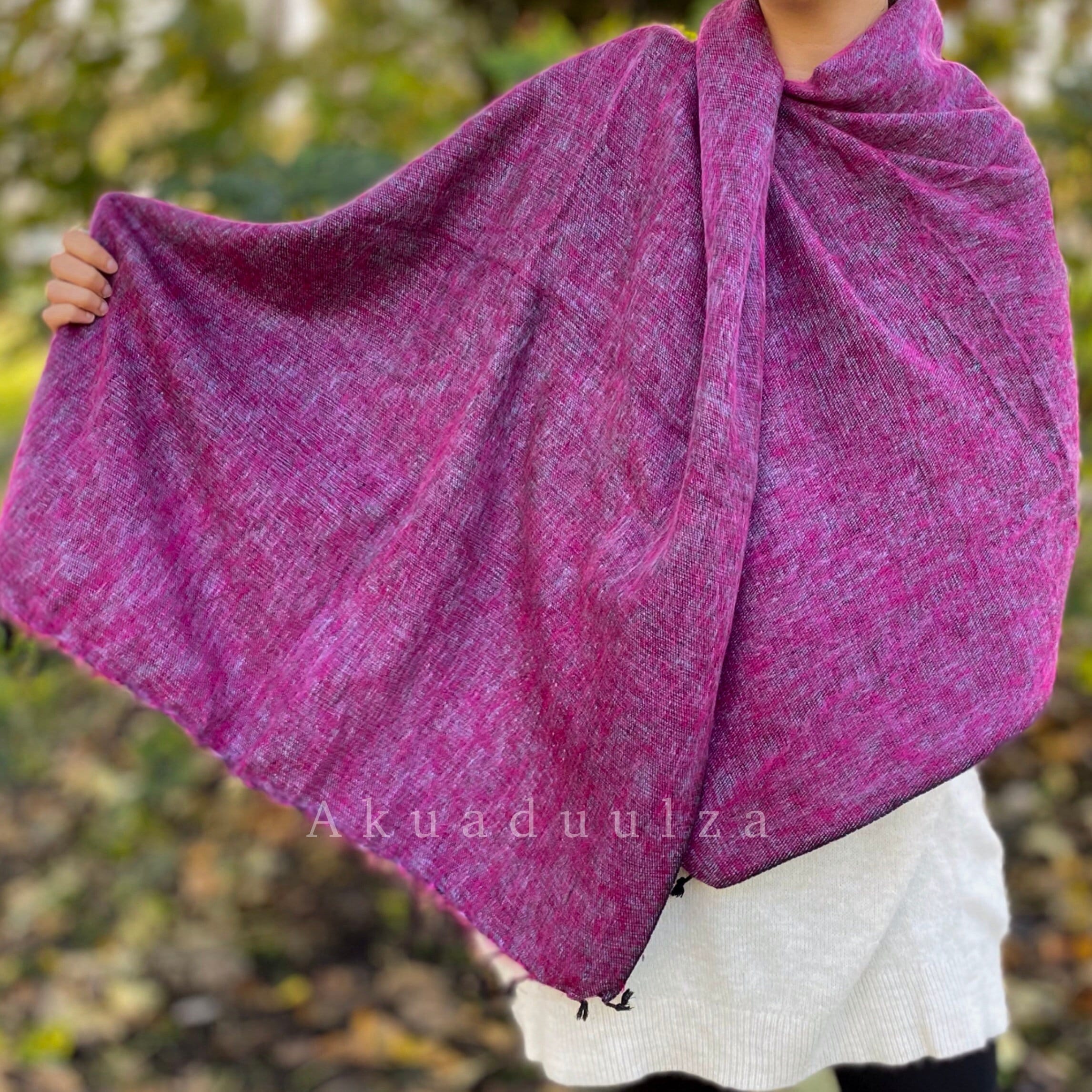 PASTEL PURPLE Yak Wool Nepalese Scarf / Himalayan Hand Loomed Shawl ...