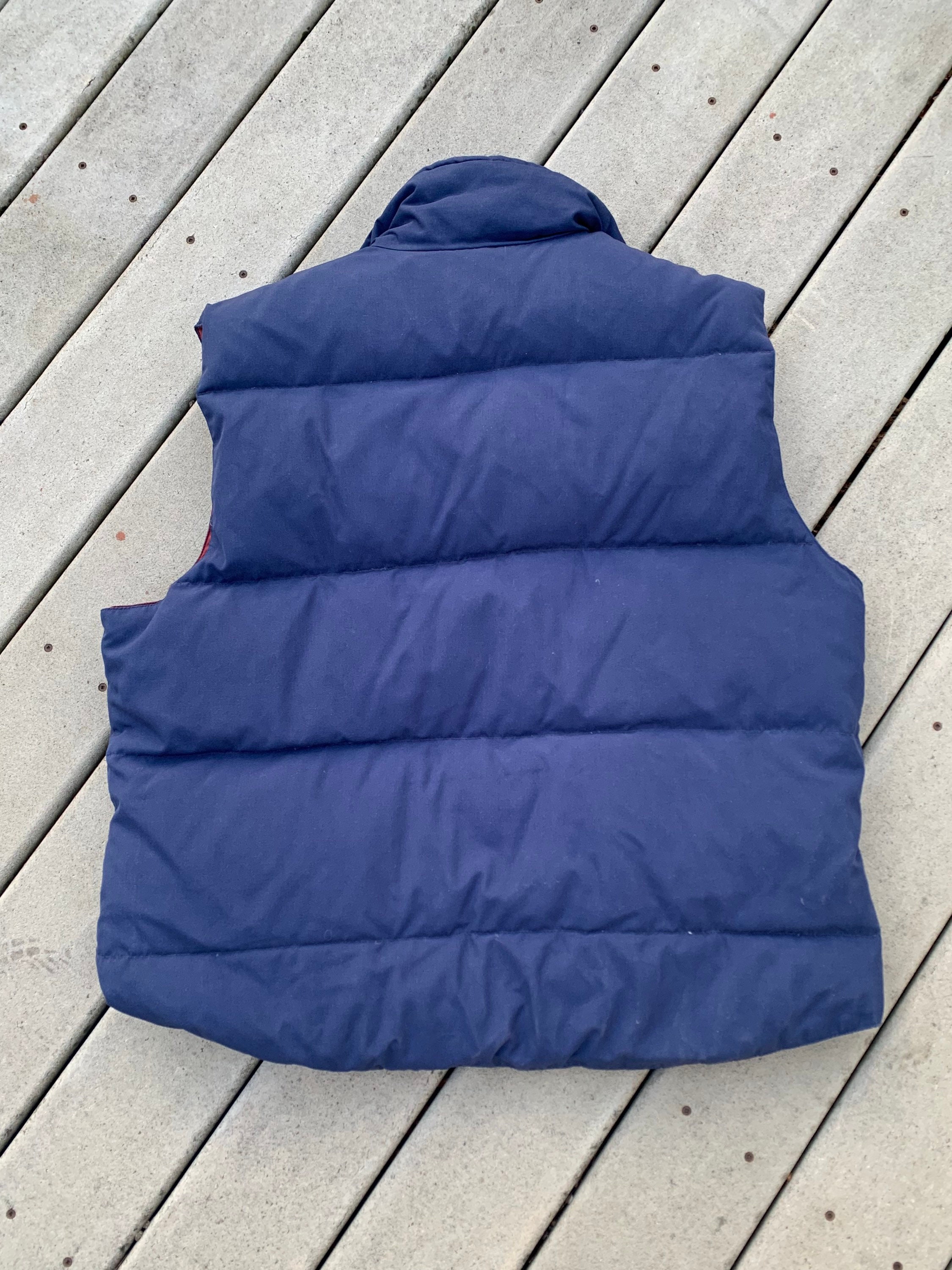 Plus Size Vintage Blue Puffer Vest Outdoor Puff Vest XXL - Etsy