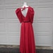 Vintage 1980's Red High Puff Shoulders Bridesmaid Midi - Etsy