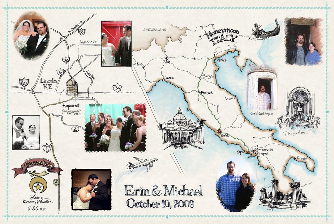 Custom Map Commemorative Maps for Your Event, or Map Guide for Your ...