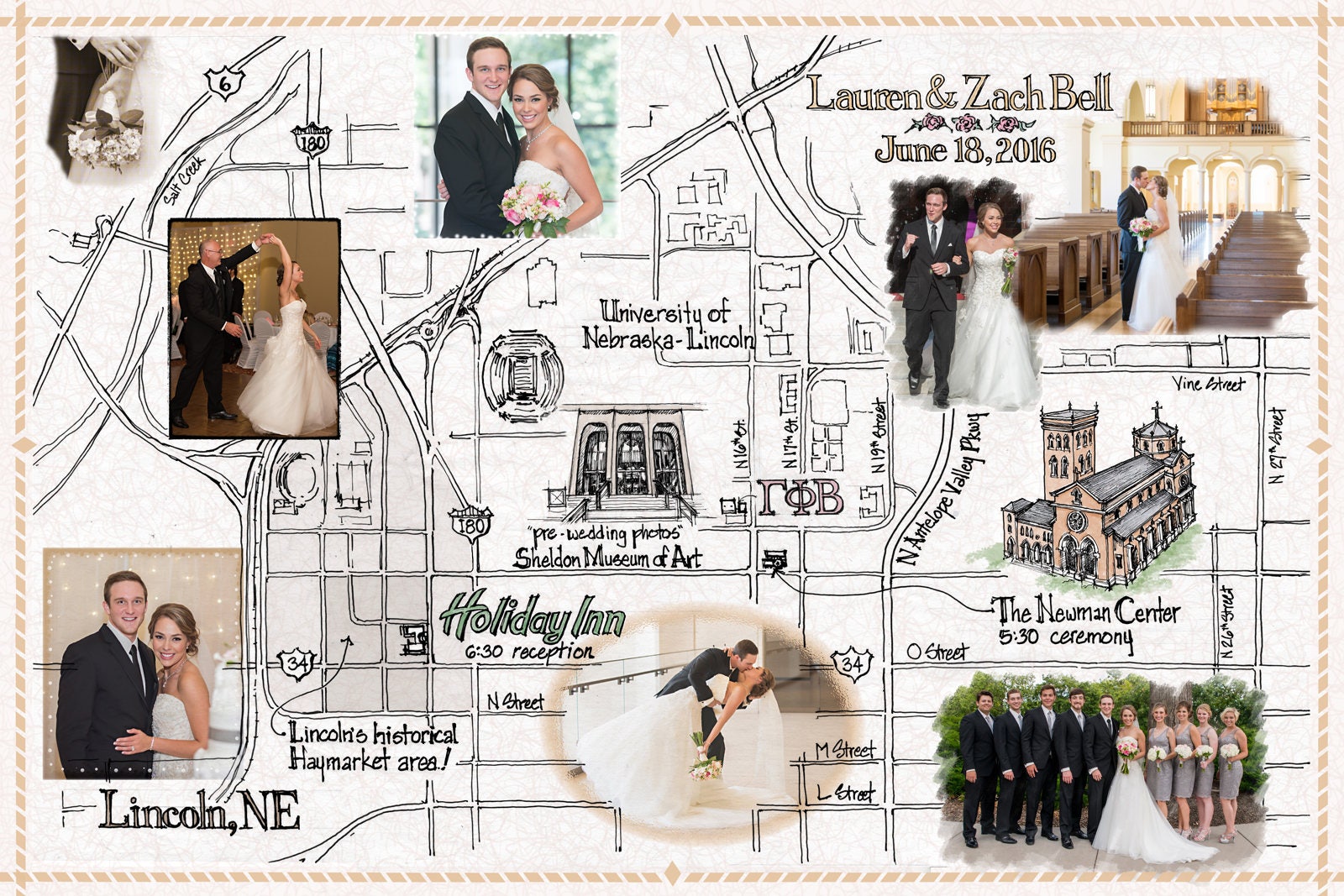 Custom Map Commemorative Maps for Your Event, or Map Guide for Your ...