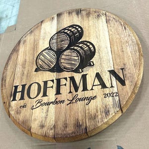 Custom Barrel Heads | Laser Engraved | Full Color Printing | Home Decor ...