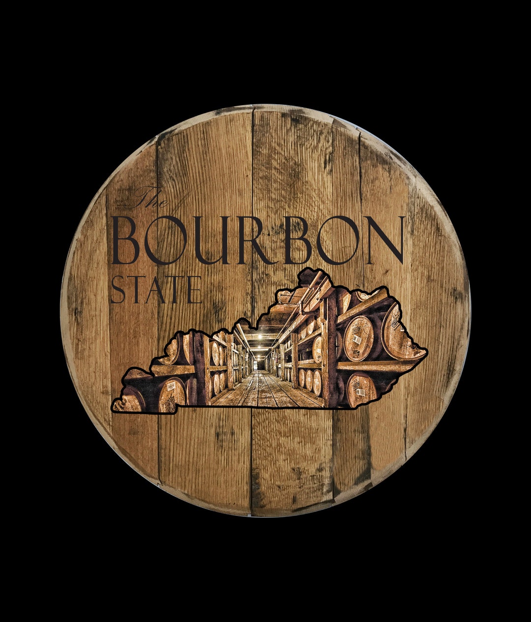 The Bourbon State Barrel Head - Etsy