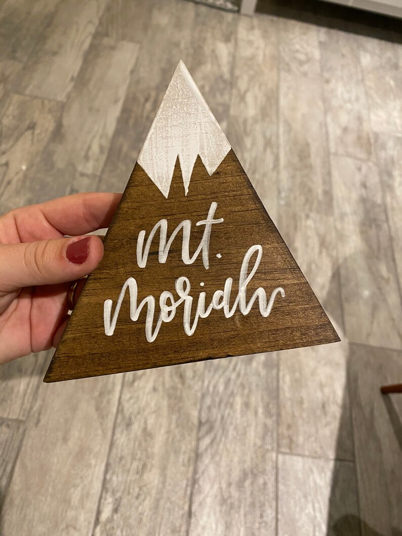 Wood Mountain Table Numbers Hand Lettered Table Numbers - Etsy