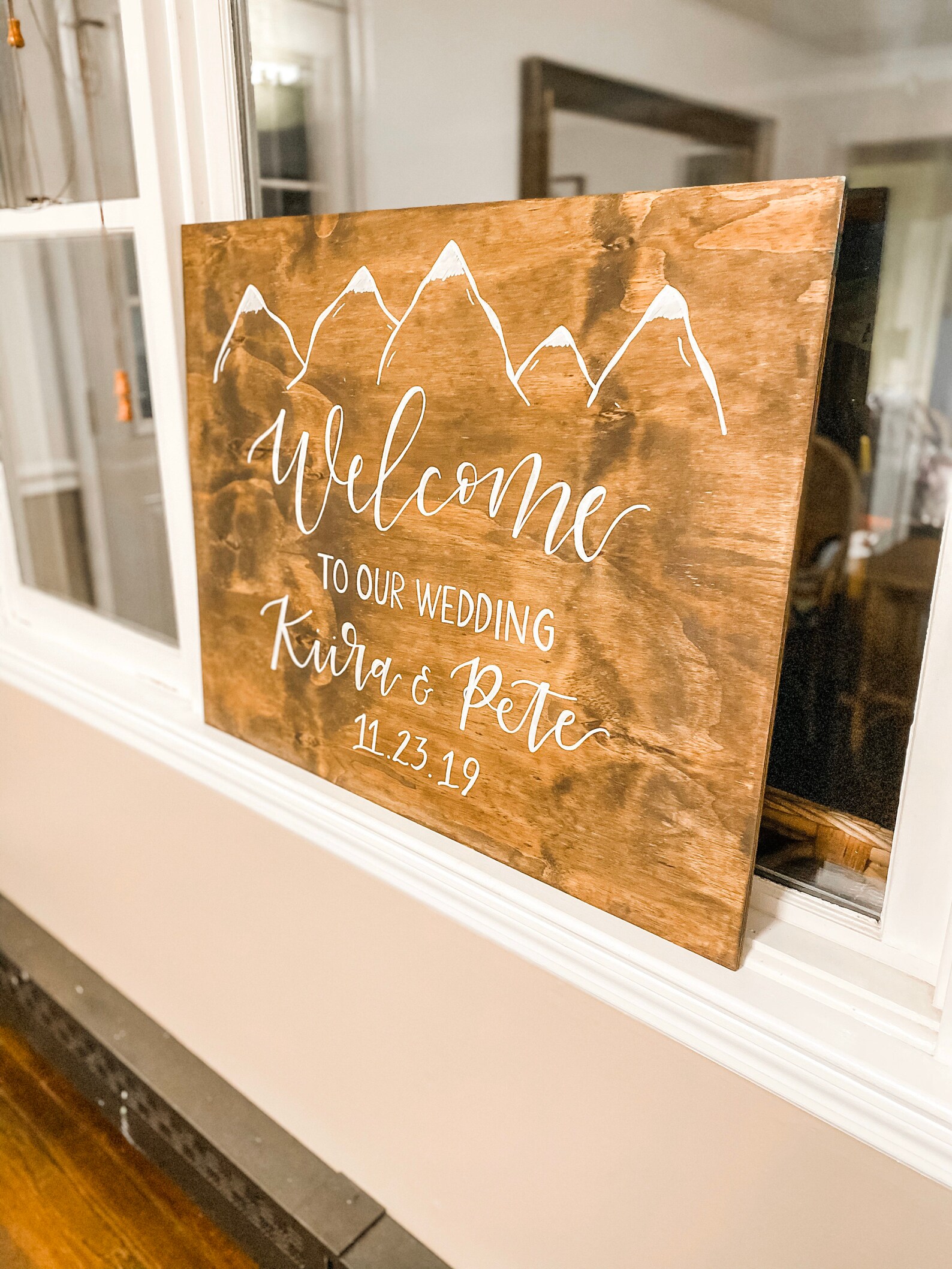 Mountain Welcome Sign Rustic Wedding Sign Rustic Welcome - Etsy