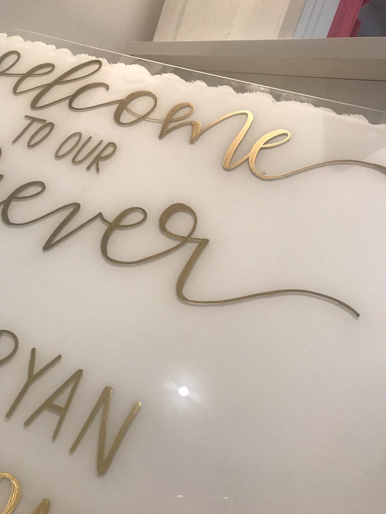 Custom Acrylic Welcome Sign; Wedding Decor; Acrylic Sign; Wedding Sign ...
